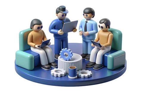 3D Candid AI Enhanced Data Strategy Session Concept Team Collaboration
