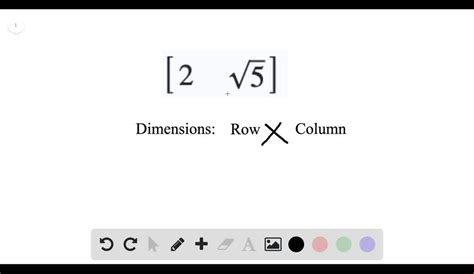 SOLVED State The Dimensions Of Each Matrix