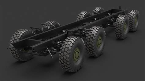 3d Heavy Duty Chassis For Self Propelled Howitzer Machine Turbosquid