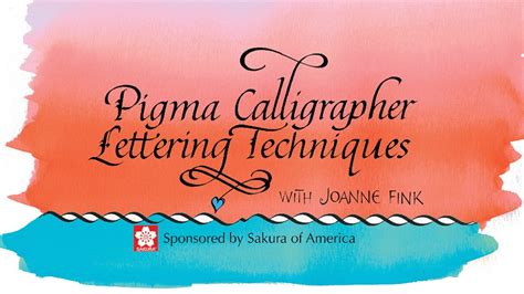 Hand Lettering Calligraphy Techniques By Joanne Fink YouTube