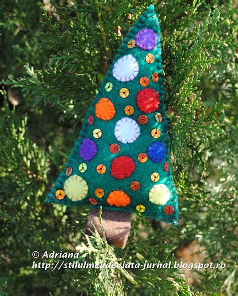 Bradut Din Fetru Decoratiune Handmade De Craciun Stilul Meu De Viata