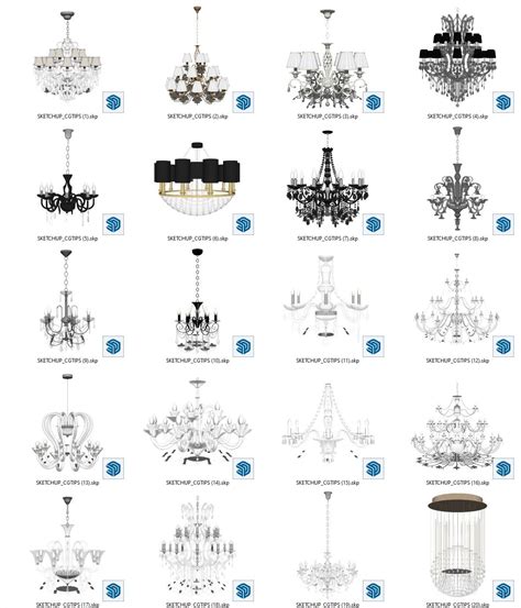 13062 Free Sketchup Ceiling Light Model Download