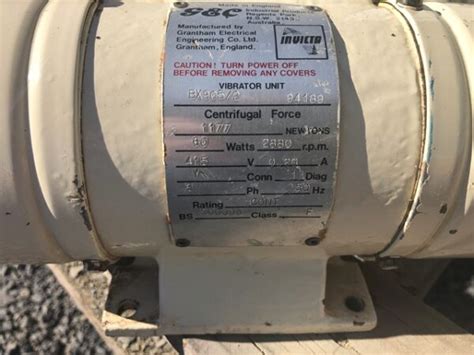 Vibrator Unit Centrifugal Force Unit Southern Processing Equipment