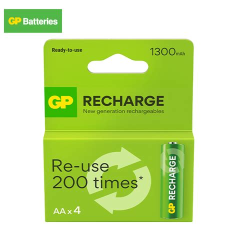 Gp Rechargeable Cylindrical 1300mah Aa Battery Gprhc132c199