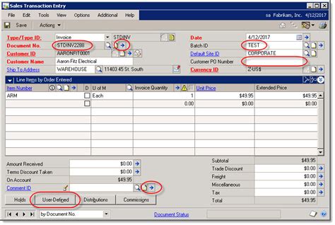 Storing Additional Data In Microsoft Dynamics GP SOP Transactions