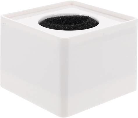 Toyvian Microphone Flag Station Cube Abs Microphone Stands Interview Mic Square