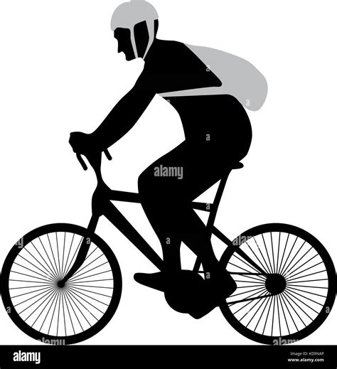 Bicyclist Silhouette Vector Stock Vector Image And Art Alamy