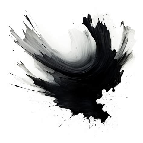 평평한 ⁇ 배경 에 검은색 포토 ⁇ 브러시 프리미엄 사진