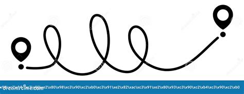 Pin Map Line Navigation Pointers Stock Illustration Illustration Of Delivery Marker 258137053