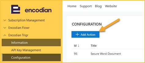 Create A Trigr Action Encodian Customer Help