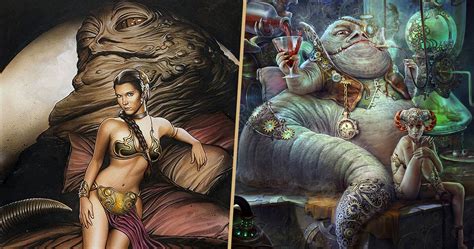 Jabba Come Leia Star Wars Jabba The Hutt And Princess Leia Mini Figure