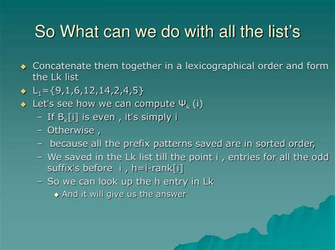 Ppt Compressed Suffix Arrays And Suffix Trees With Applications To Text Indexing And String