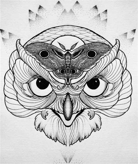 Owl Tattoo Sketch Symbolic Designs For Meaningful Body Art