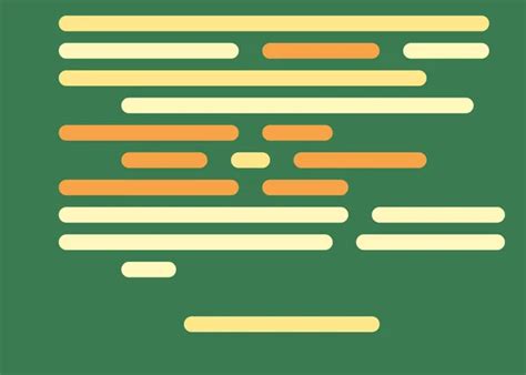 Code Screen Vector Illustration Flat Cartoon Coding Lines Simulation