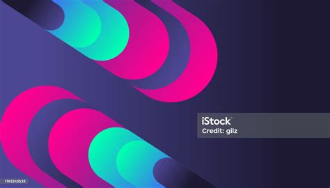 비즈니스 기업 브로셔 전단지 벽지 배너 프리젠 테이션 광고에 대한 현대 멋진 모양 네온 글로우 그라데이션 배경 템플릿 0명에 대한 스톡 벡터 아트 및 기타 이미지 Istock