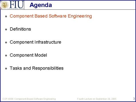 Cop 4009 Componentbased Software Engineering Introduction To Cbse