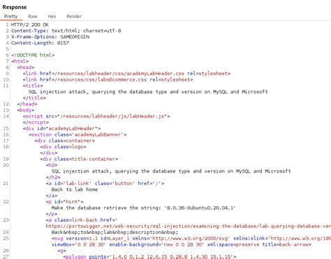 Sql Injection Attack Querying The Database Type And Version On Mysql And Microsoft