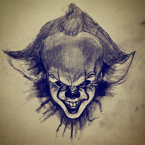 Pennywise Sketch At PaintingValley Com Explore Collection Of Pennywise Sketch