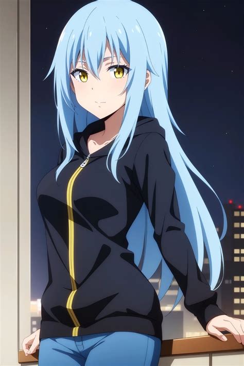 Rimuru In A Zipper Hoodie Rrimuru