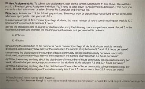 solved written assignment 1 to submit your assignment