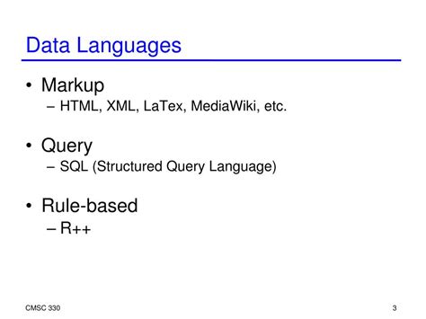 Ppt Cmsc 330 Organization Of Programming Languages Powerpoint