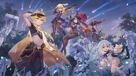 Download Exploring Teyvat In The Stunning Rpg Genshin Impact Wallpaper