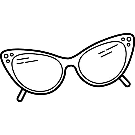 Cat Eye Glasses Sunglasses Vector Svg Icon Svg Repo