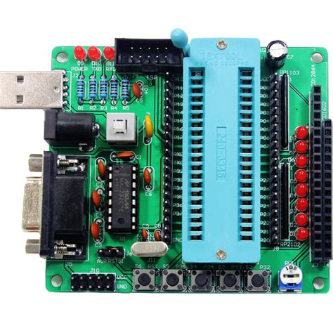 Diy Learning Board Kit Suit The Parts 51avr Microcontroller Developme