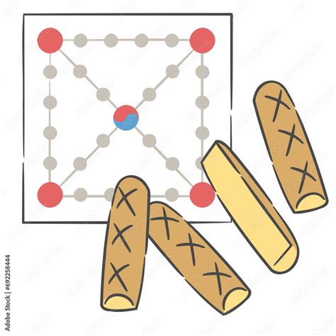 윷놀이 일러스트 Stock ベクター Adobe Stock