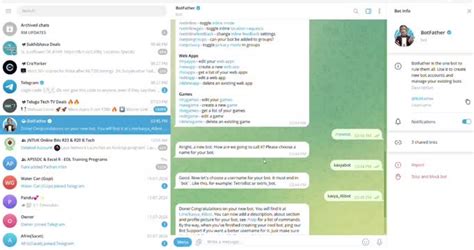 Completed Telegram Bot Project With Sai Satish Sir Kavya Ponnuri