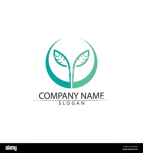 Logos Of Green Tree Leaf Ecology Nature Element Vector Stock Vector Image And Art Alamy