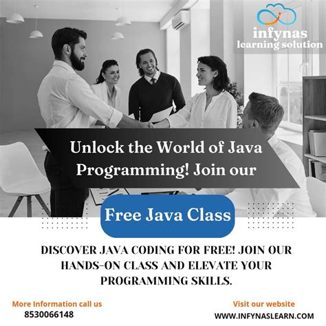 infynas learning solutions on linkedin freejavaclasses codingcommunity learnjava