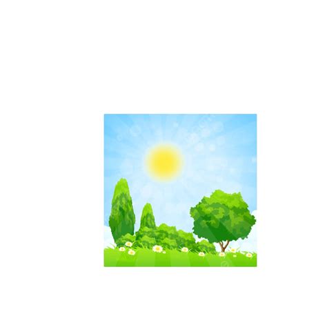Green Landscape Withtrees Background Land Tree Vector Background Land