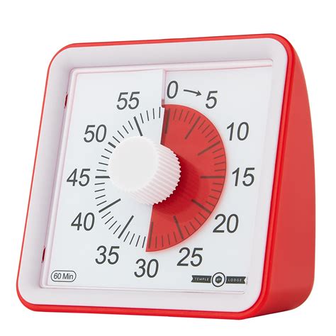 60 Minute Visual Timer Red Sand Timers