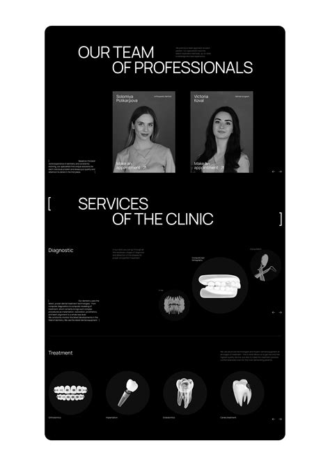 dental clinic website design behance