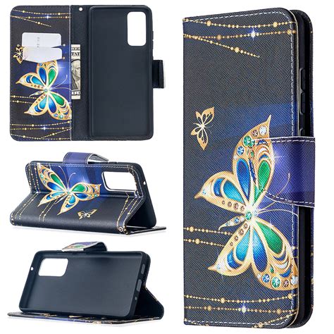 Dteck Case For Samsung Galaxy S FE Inches Magnetic Patterned Leather Rubber Wallet Card