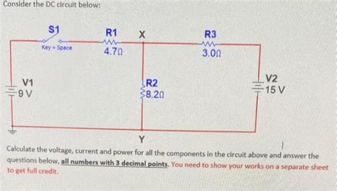 Consider The DC Circuit Below Calculate The Voltage Chegg Com