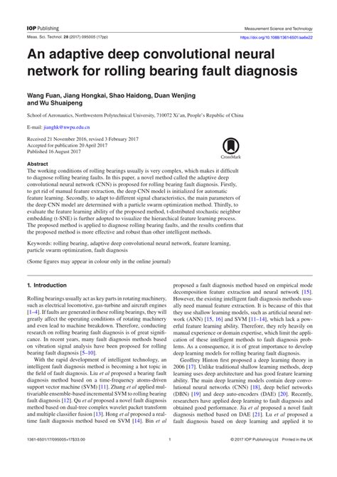 An Adaptive Deep Convolutional Neural Network For Rolling Bearing Fault Diagnosis