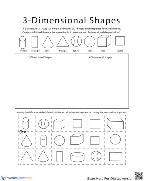 Sort 2d And 3d Shapes Worksheet