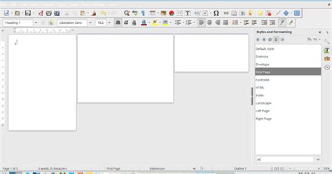 LibreOffice Writer Arranging Page Styles And Different Page Numbering