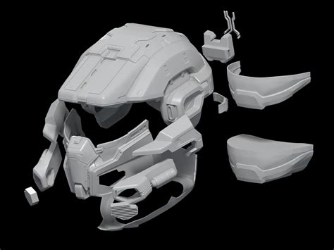 Halo Morrigan Helmet 3d Print File 3d Model 3d Printable Cgtrader