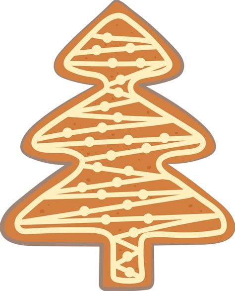 Premium Vector Cute Christmas Gingerbread Tree Bake Decoration Doodle