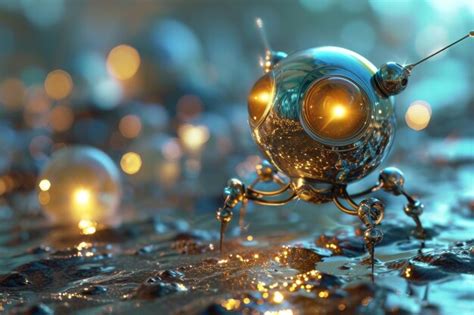 Premium Photo Nanotechnology World With Microscopic Robots Ai Generated