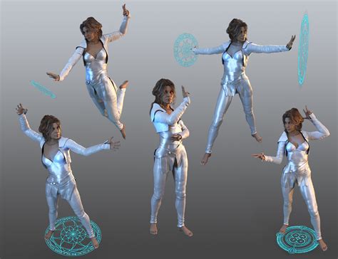 Sorceress Poses And Props For Genesis 3 And 8 Female S Daz 3d