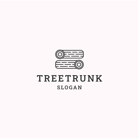 Tree Trunk Logo Icon Design Template 13547731 Vector Art At Vecteezy