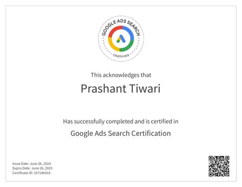 Prashant Tiwari On Linkedin Im Happy To Share That Ive Obtained A
