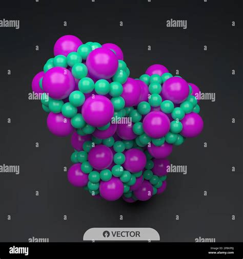 3d Molecule Molecular Structure Vector Illustration For Science Stock Vector Image And Art Alamy