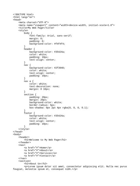 doctype html pdf