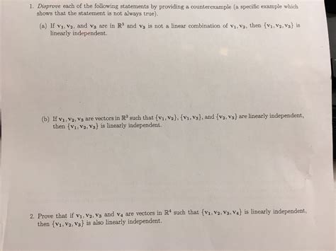 Solved Disprove Each Of The Following Statements By Chegg