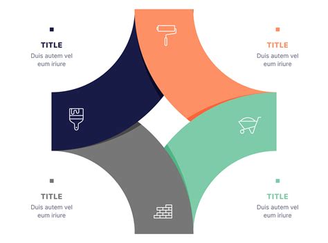 4 Steps Abstract Hexagon Infographic
